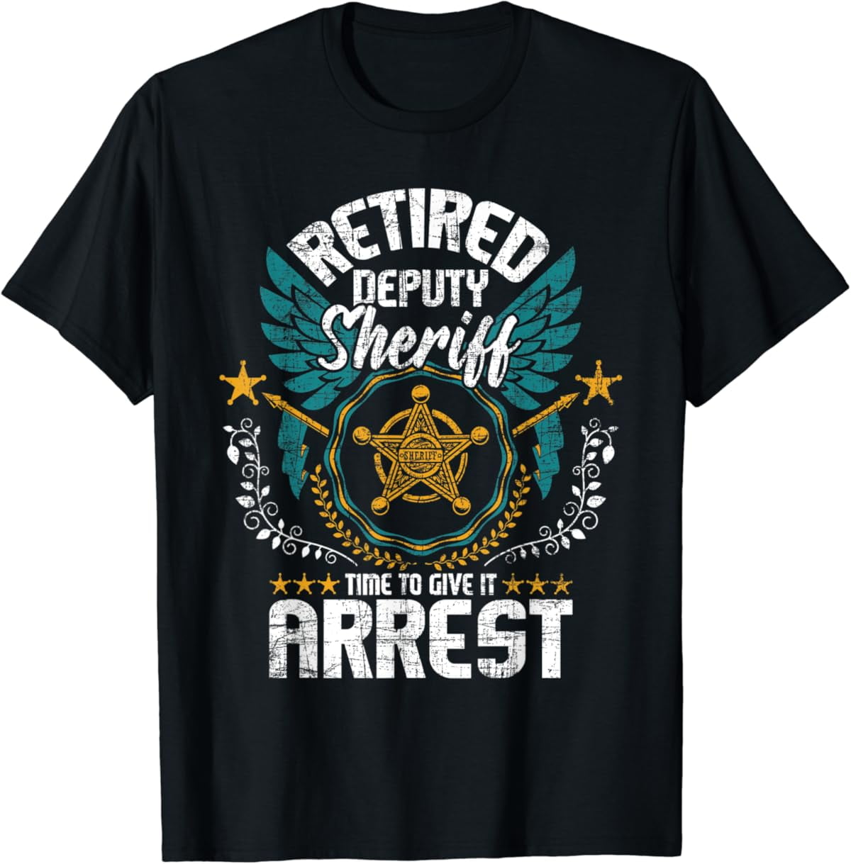 Sam Soft Retired Deputy Sheriff - Retirement Police Officer Patrolman T-Shirt Full Size S-5XL ...
