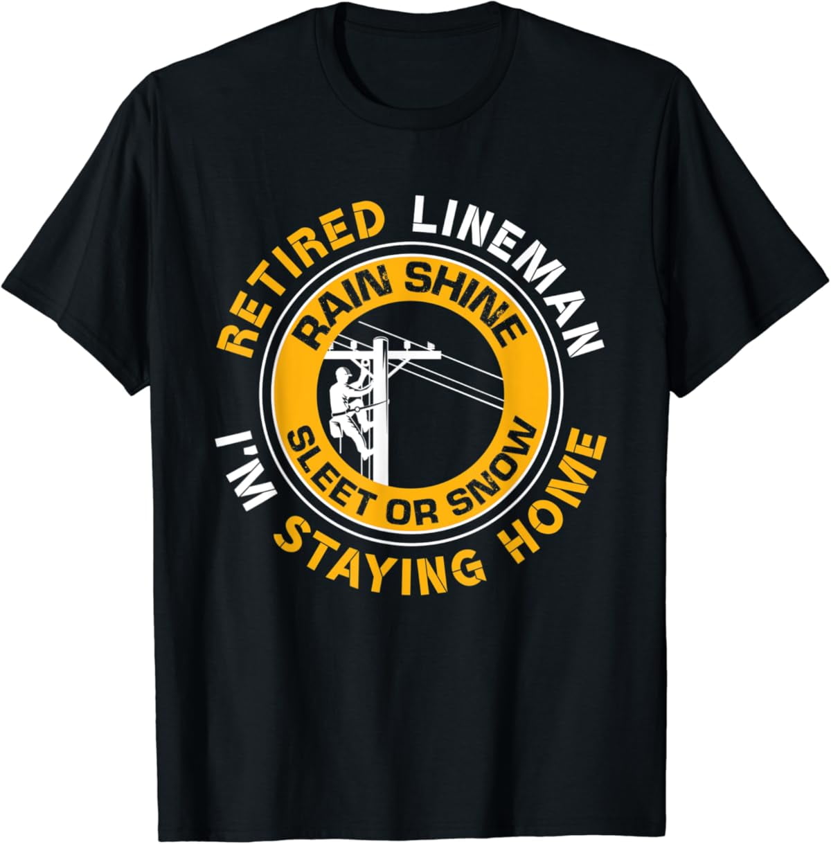 Sam Soft Retired Lineman Lineworker Power Lineman Retirement T-Shirt ...