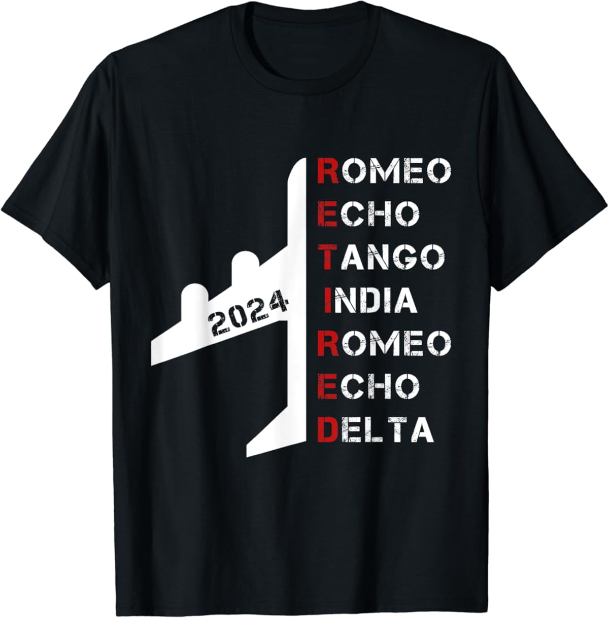 Sam Soft Retired Pilot 2024 Phonetic Alphabet Retirement Gift T-Shirt ...