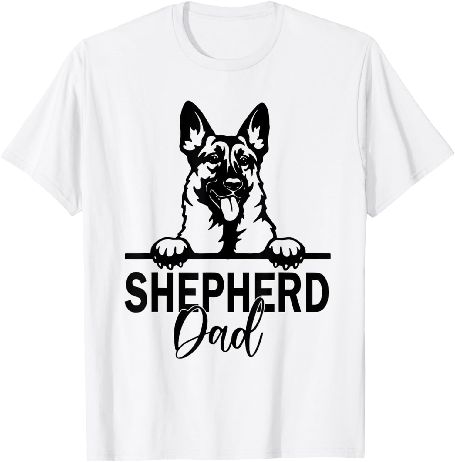 Sam Soft Retro German Shepherd Dad Gift Dog Owner Pet Shepard Father T ...