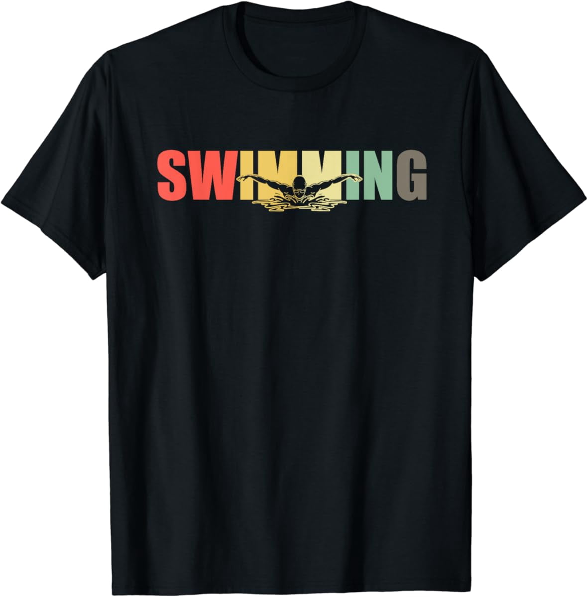 Sam Soft Retro Swimming Swimmer - Vintage Swimmer Swimming T-Shirt ...