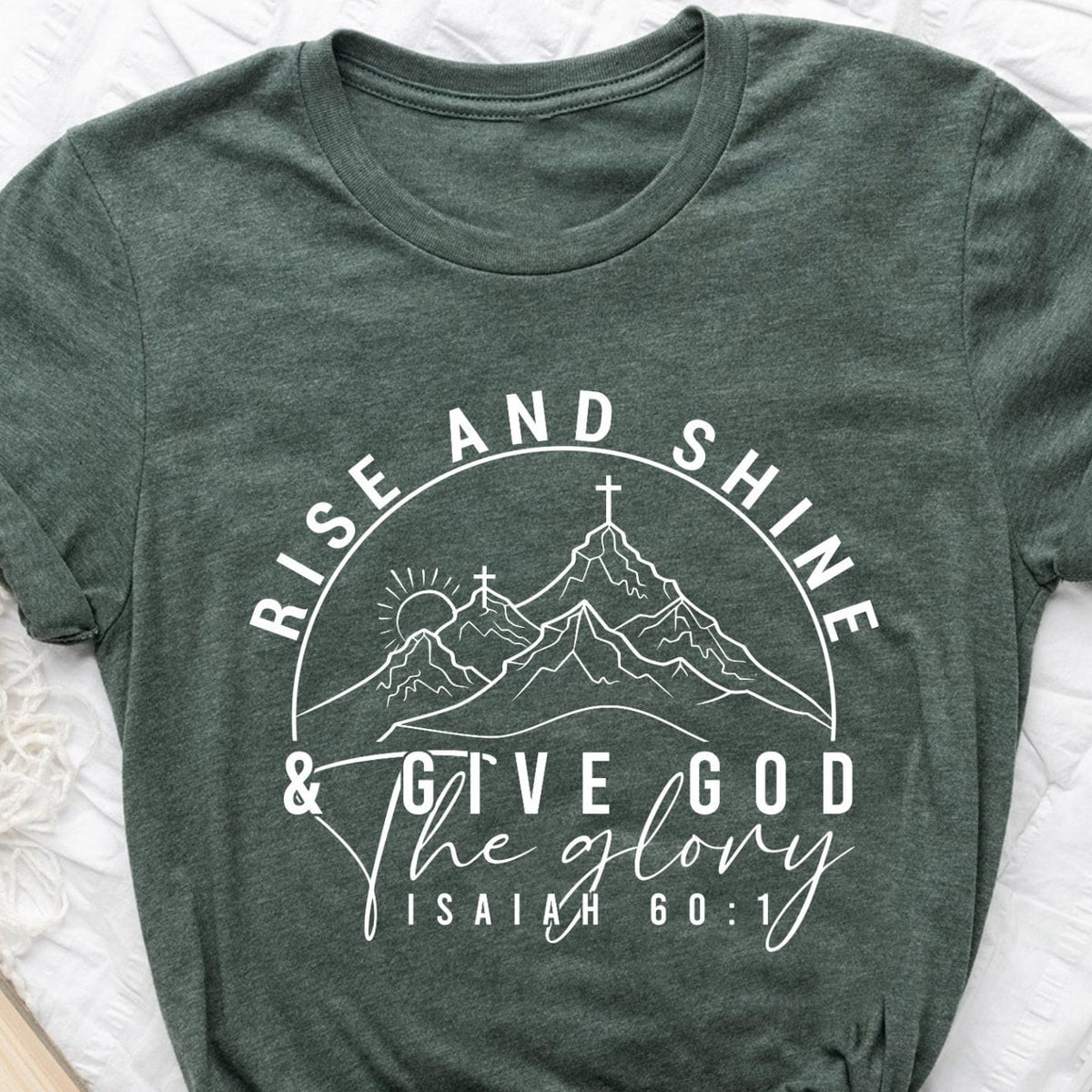 Sam Soft Rise and shine give god glory , Isaiah 60:1 - bible verse t ...