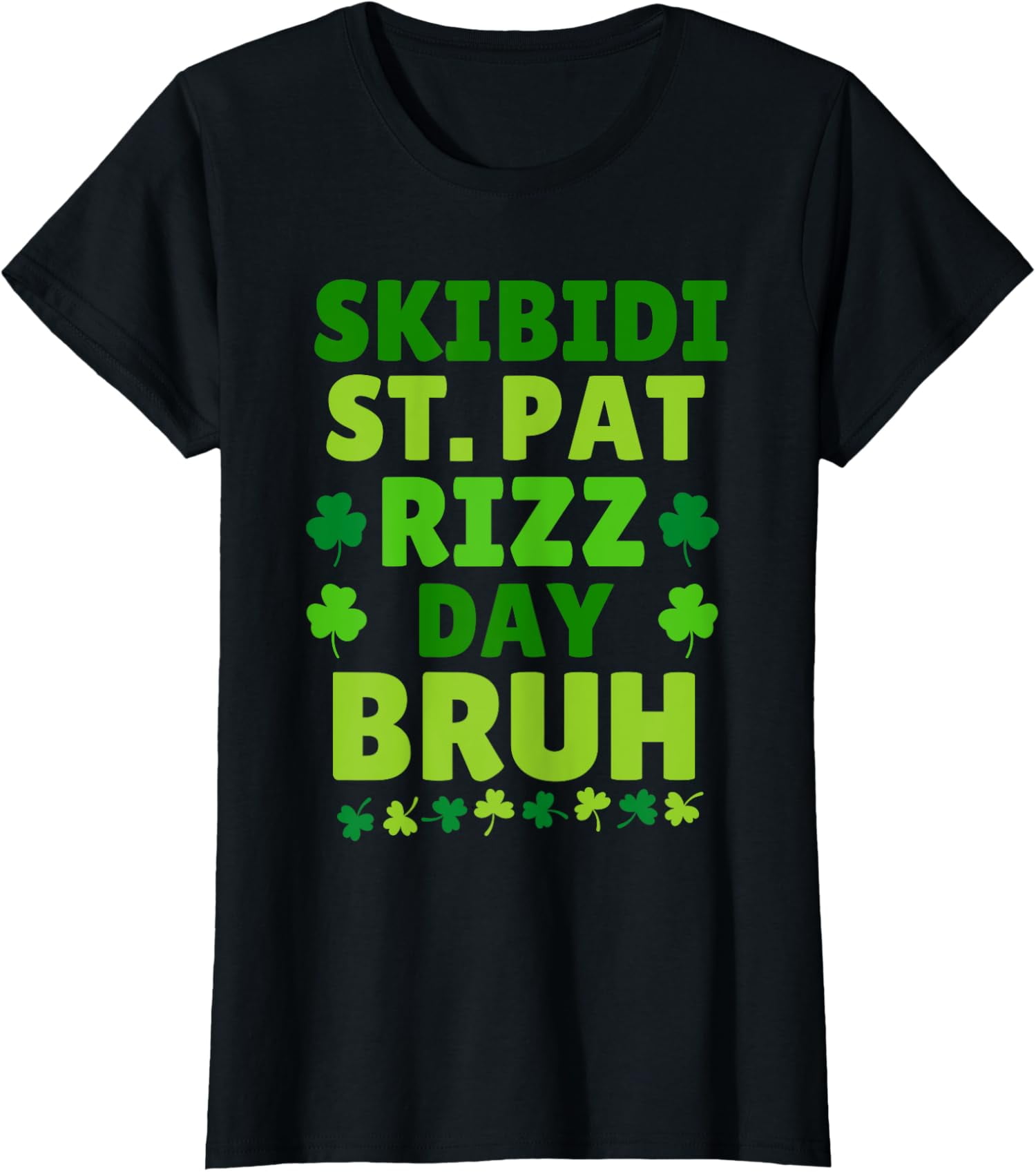Sam Soft Saint Patricks Day Irish Skibidi Pat Rizz Day Ladies' Crewneck ...