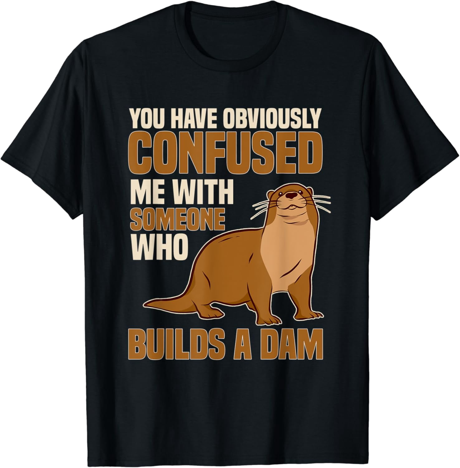 Sam Soft Sea Otter Builds Dam Animal Mammal T-Shirt - Walmart.com