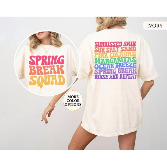 Sam Soft Spring Break Squad Shirt, Spring Break Gift, Beach Vibes Shirt ...