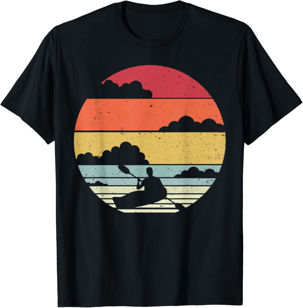 Sam Soft Sunset Kayak Kajak Canoe T-Shirt, Gift For Friend, Full Size S ...