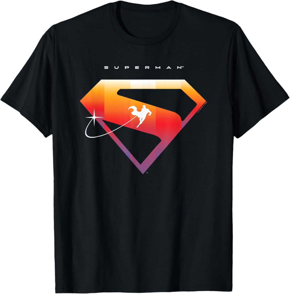 Sam Soft Superman (2025) Flying Silhouette S-Shield Emblem T-Shirt ...