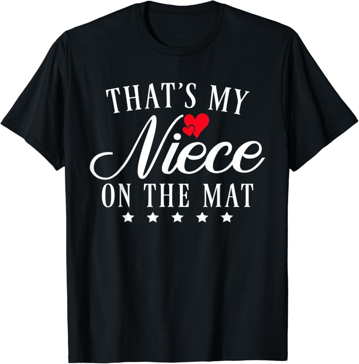 Sam Soft Thats My Niece On The Mat Wrestling Aunt Uncle T-Shirt, Gift ...