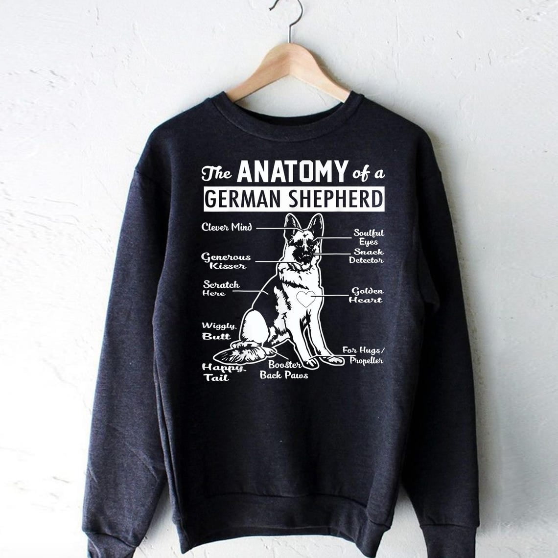 Sam Soft The Anatomy Of A German Shepherd Shirt German Shepherd ...