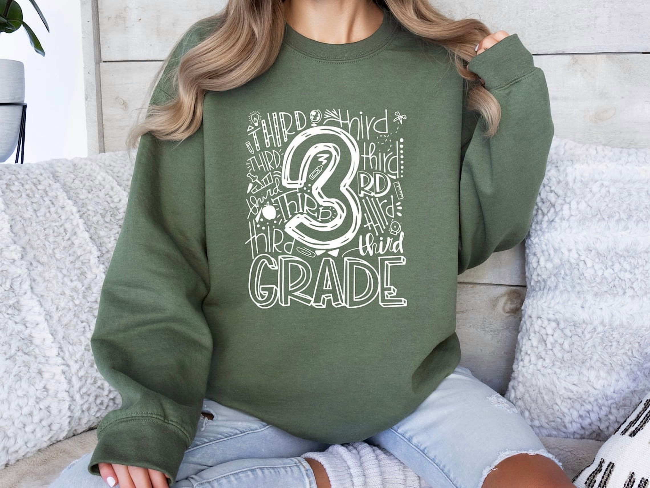 Sam Soft Third Grade Teacher Sweatshirt, Team Third Grade Shirt, 3rd ...
