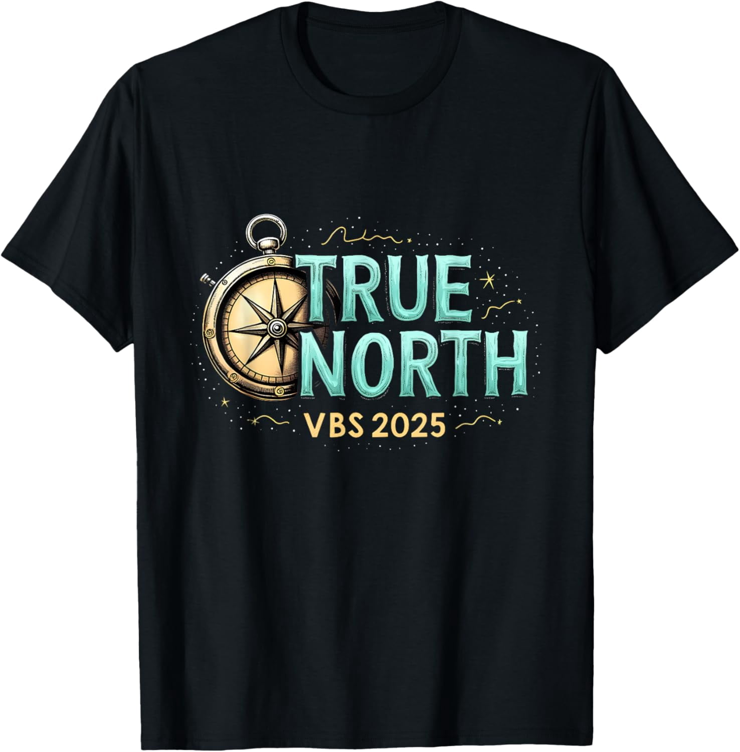 Sam Soft True North VBS 2025 Christian Compass Faith T-Shirt - Walmart.com