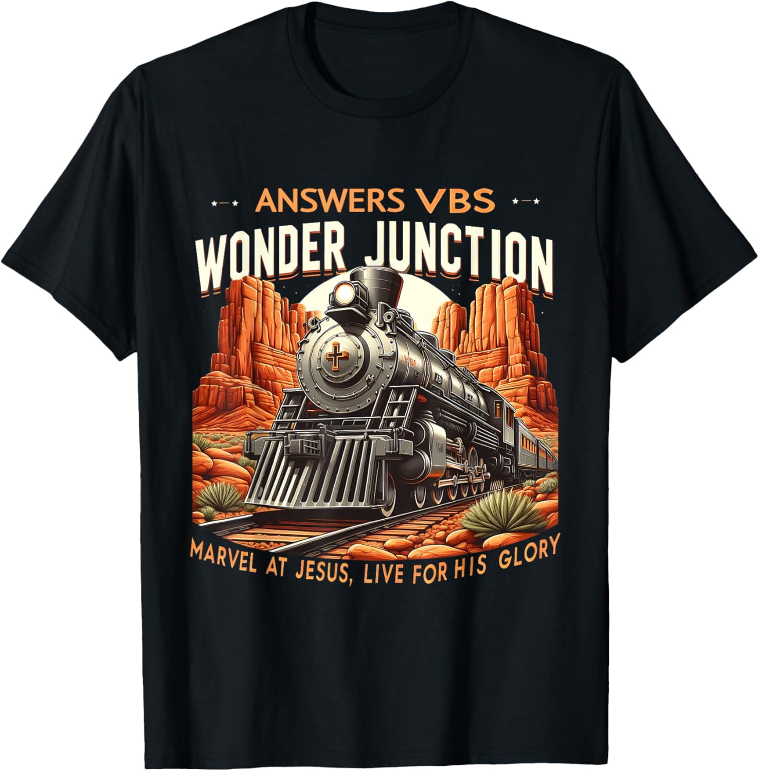 Sam Soft Vintage Answers VBS Wonder Junction Christian Train Theme T ...
