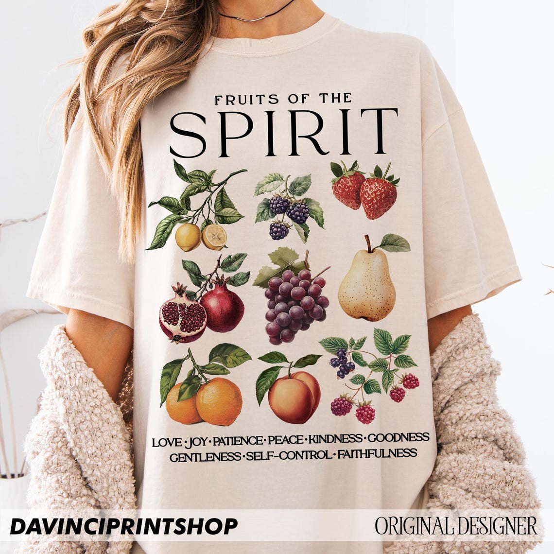 Sam Soft Vintage Fruit of the Spirit Christian Sublimation Designs ...