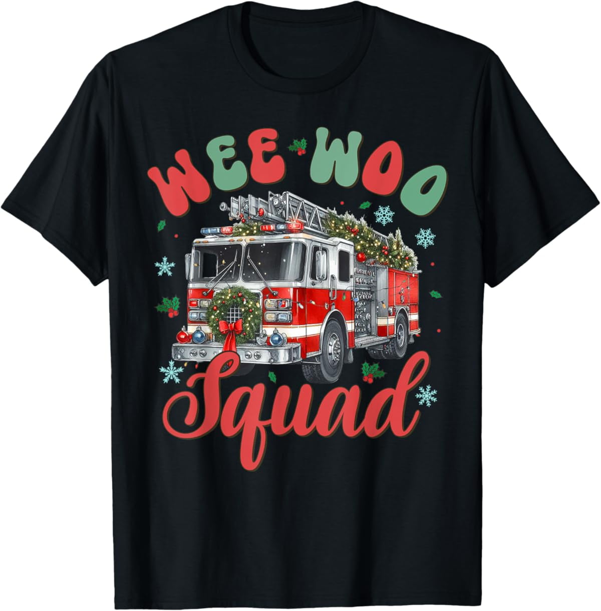 Sam Soft Wee Woo Squad Fire Truck Firefighter T-Shirt Full Size S-5XL ...