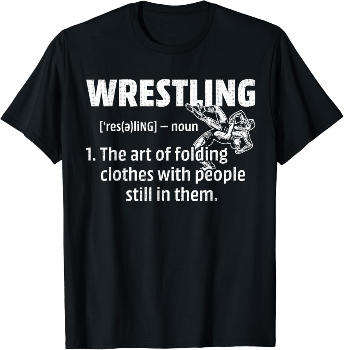 Sam Soft Wrestling Definition Teenage Wrestler Son Grandson T-Shirt ...