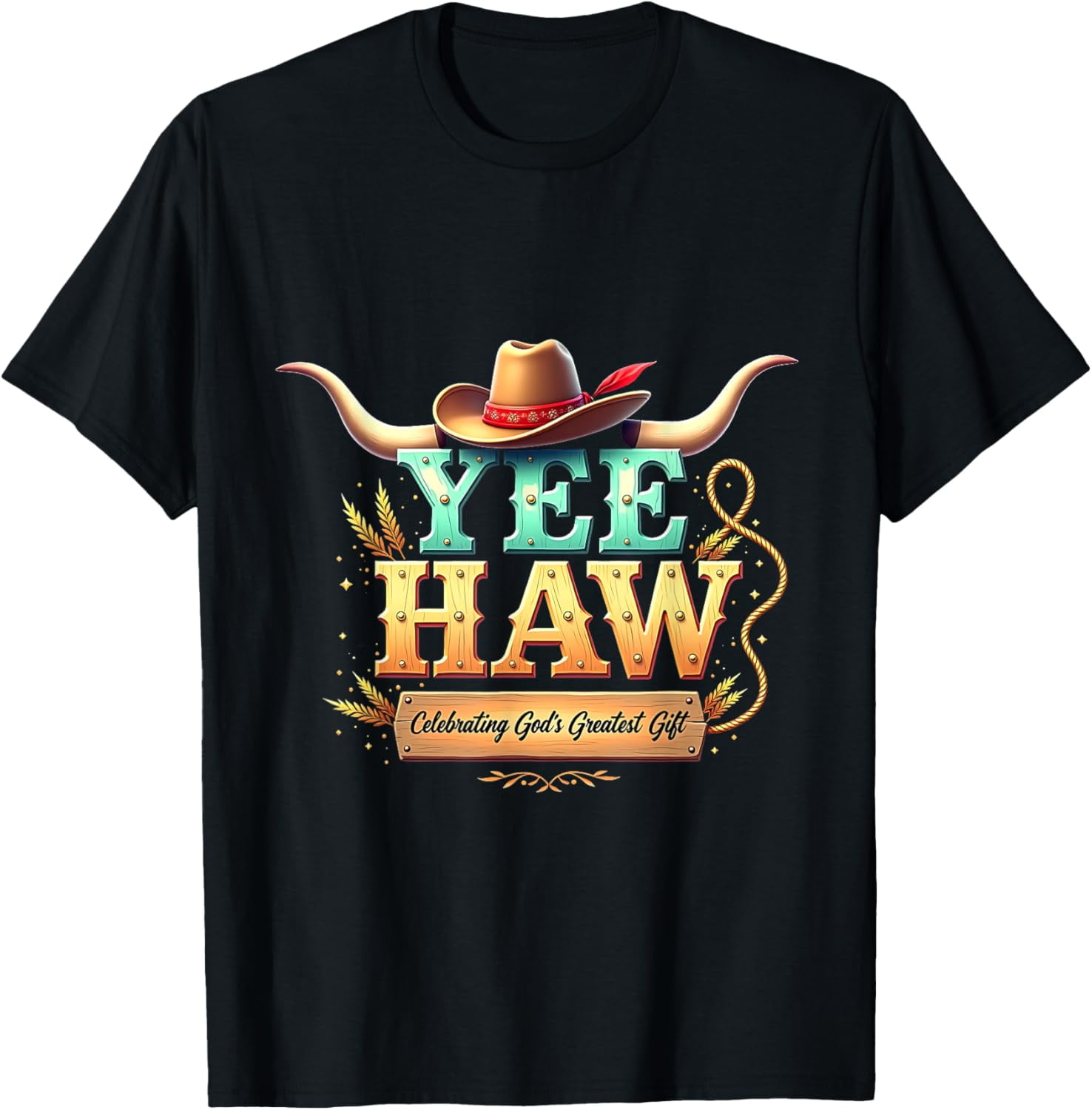 Sam Soft Yee Haw Christian Western Theme Faith Celebration Costume T ...