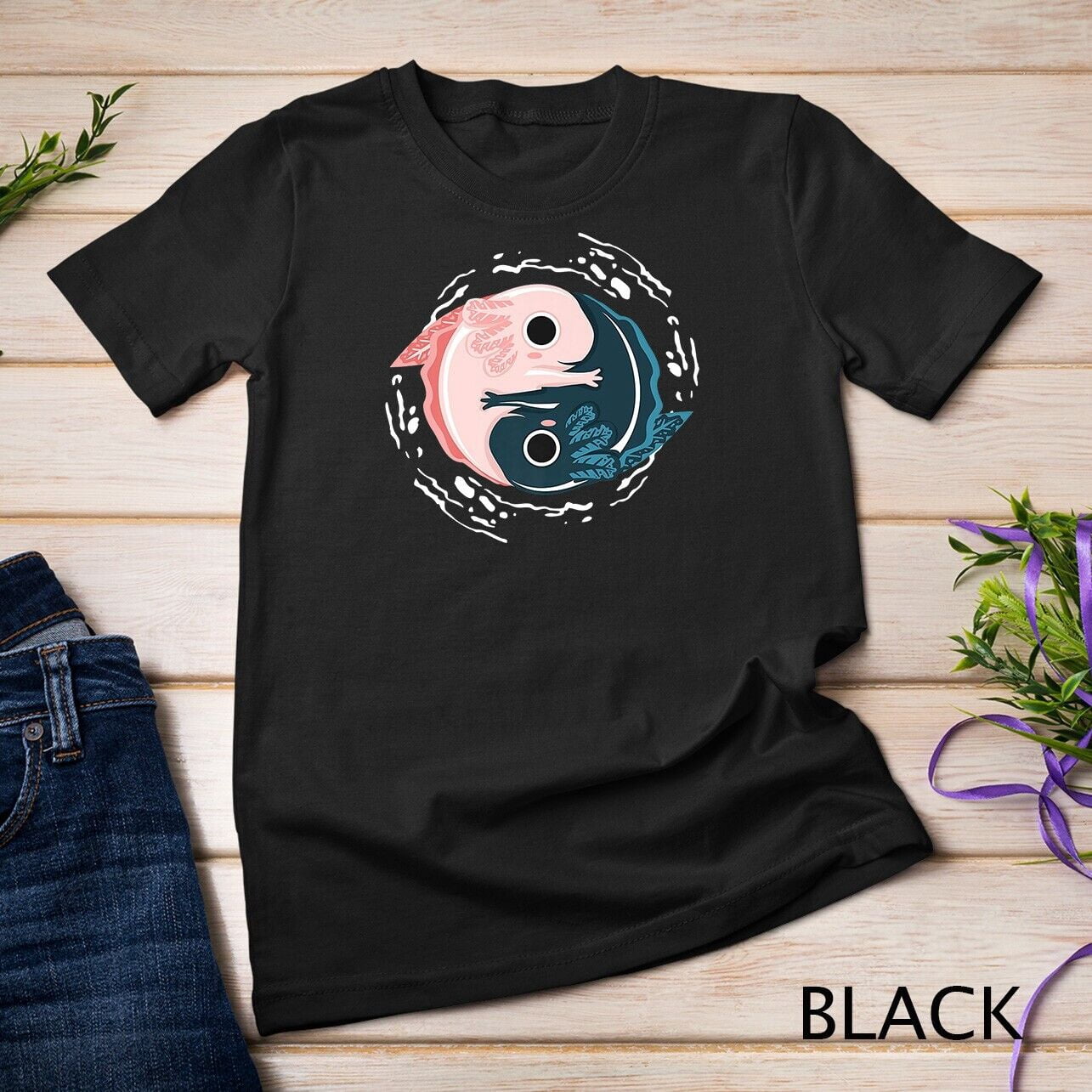 Sam Soft Yin Yang Axolotl Zen Meditation Axolotls Yoga Mindfulness ...