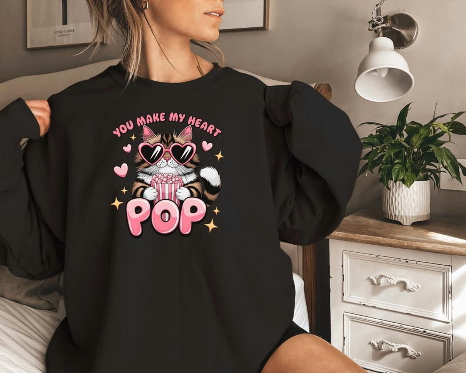 Sam Soft You Make My Heart Pop Sweatshirt, Peace Love Pop It Shirt ...