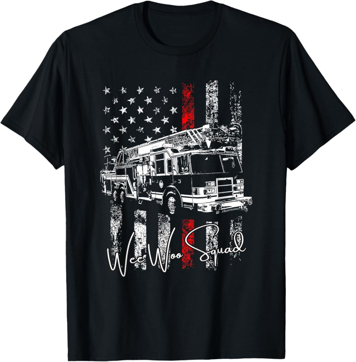 Sam Soft wee woo squad fire truck firefighter fireman T-Shirt Full Size ...