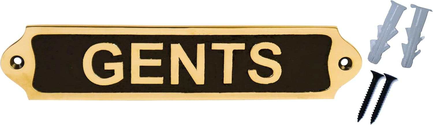 Sam Star Brass Metal Door Sign Plaques | Traditional | Easy DIY ...
