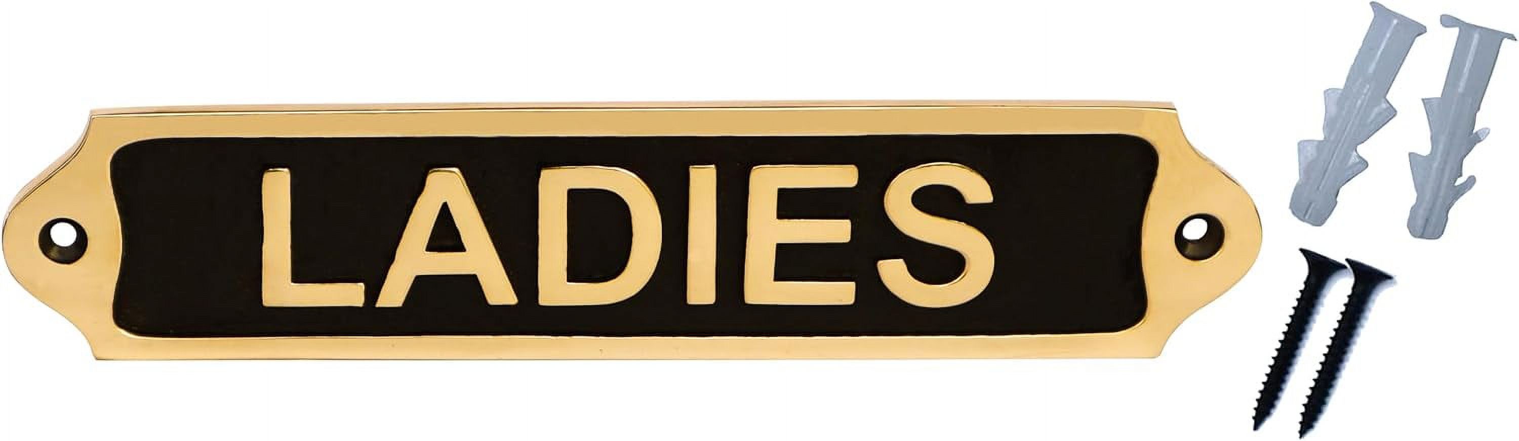 Sam Star Brass Metal Door Sign Plaques | Traditional | Easy DIY ...