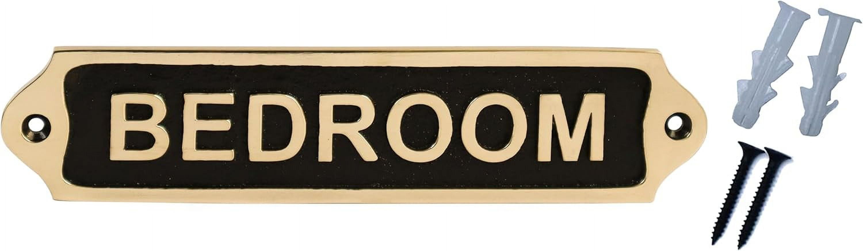 Sam Star Brass Metal Door Sign Plaques| Traditional| Easy DIY ...