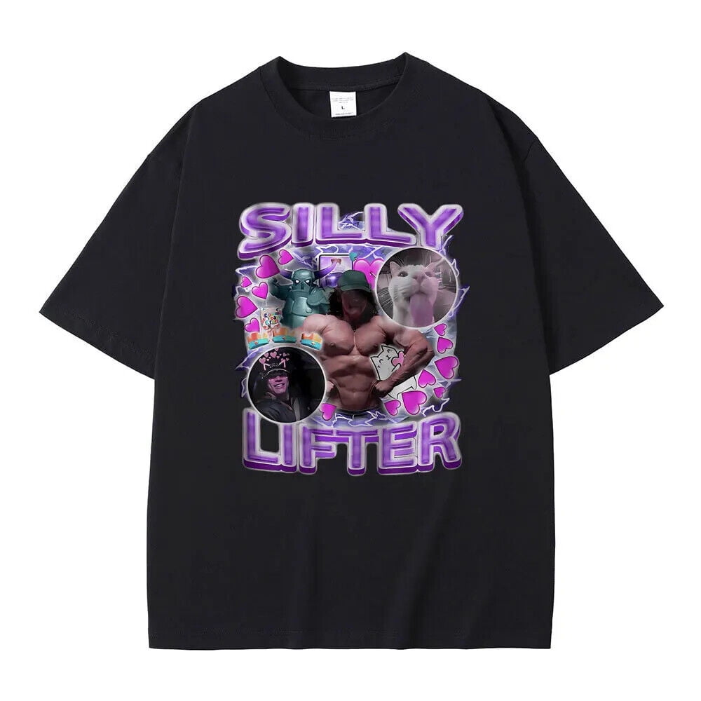 Sam Sulek Silly Lifter Pump Cover Bodybuilder Funny Meme Print Tshirt ...