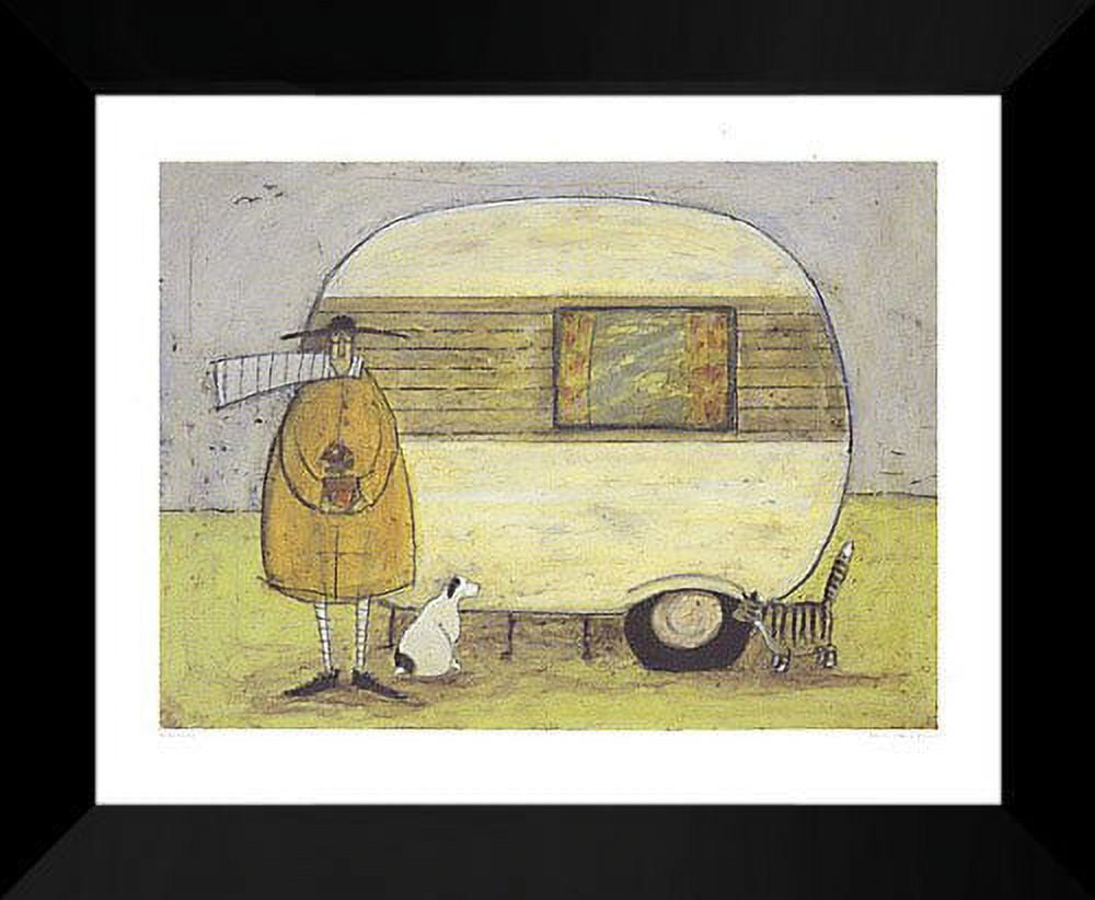 Sam Toft Framed Art Print 24x20 "Home from Home" - Walmart.com