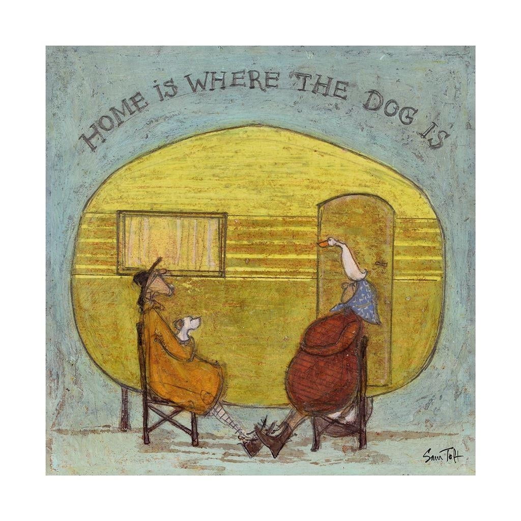 Sam Toft Home Is Where The Dog Is Paper Print - Walmart.com