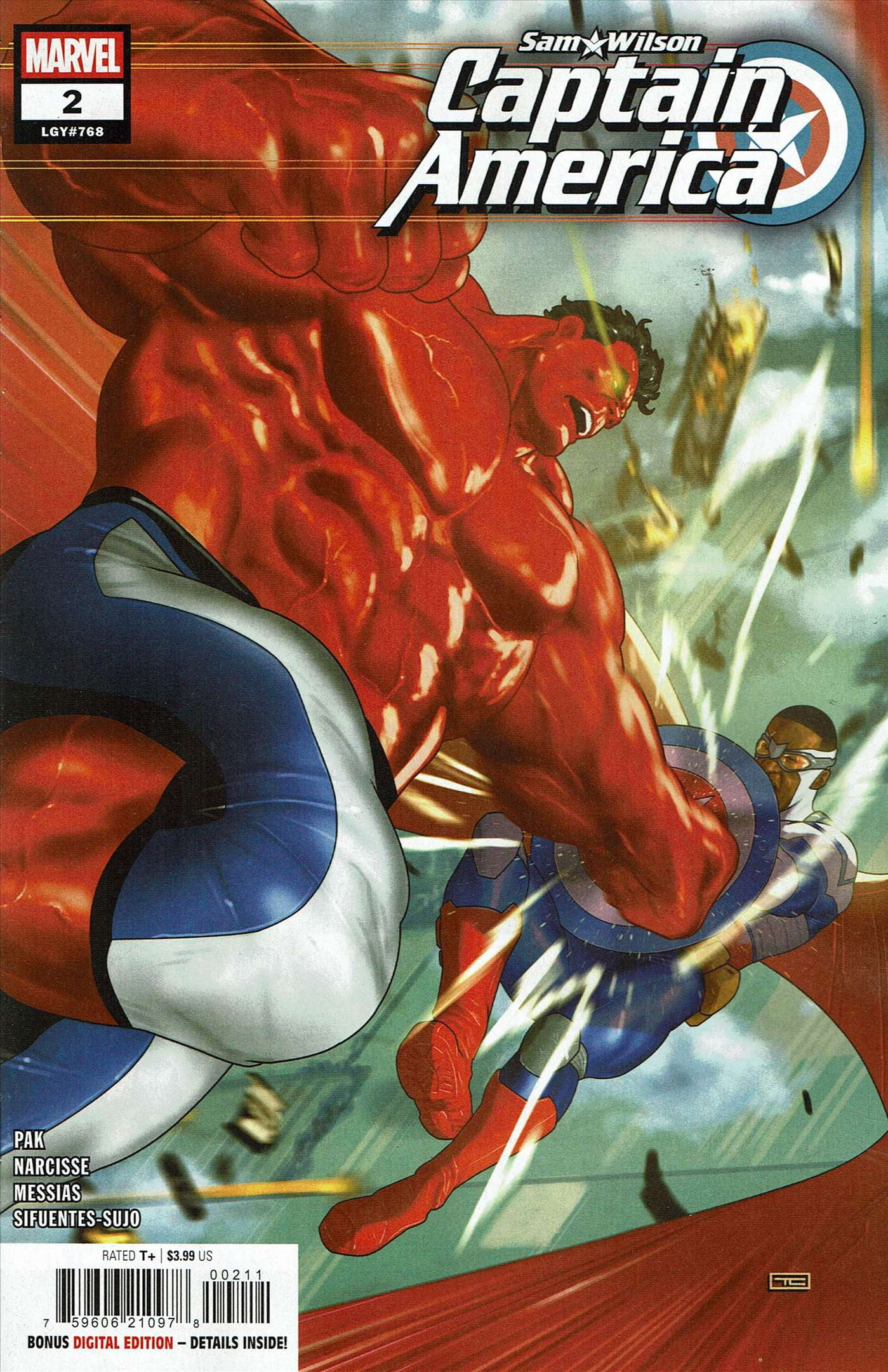 Sam Wilson, Captain America #2 VF ; Marvel Comic Book - Walmart.com