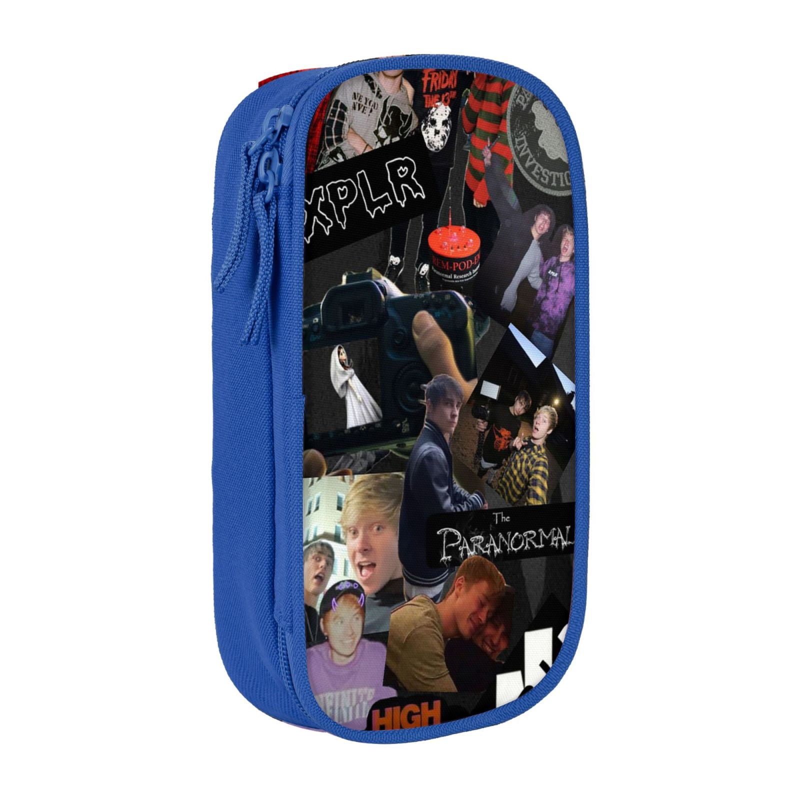 Sam and Colby Big Capacity Pencil Case, Aesthetic Pen Pouch Storage Bag ...