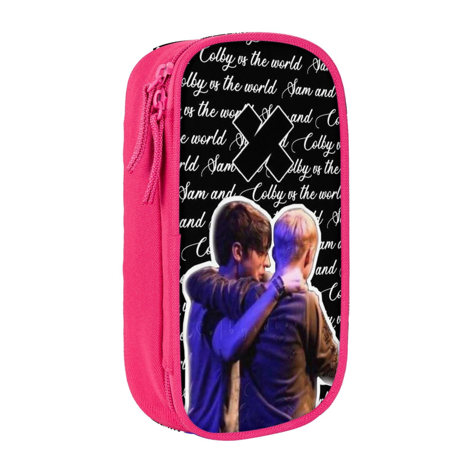Sam and Colby Big Capacity Pencil Case, Aesthetic Pen Pouch Storage Bag ...