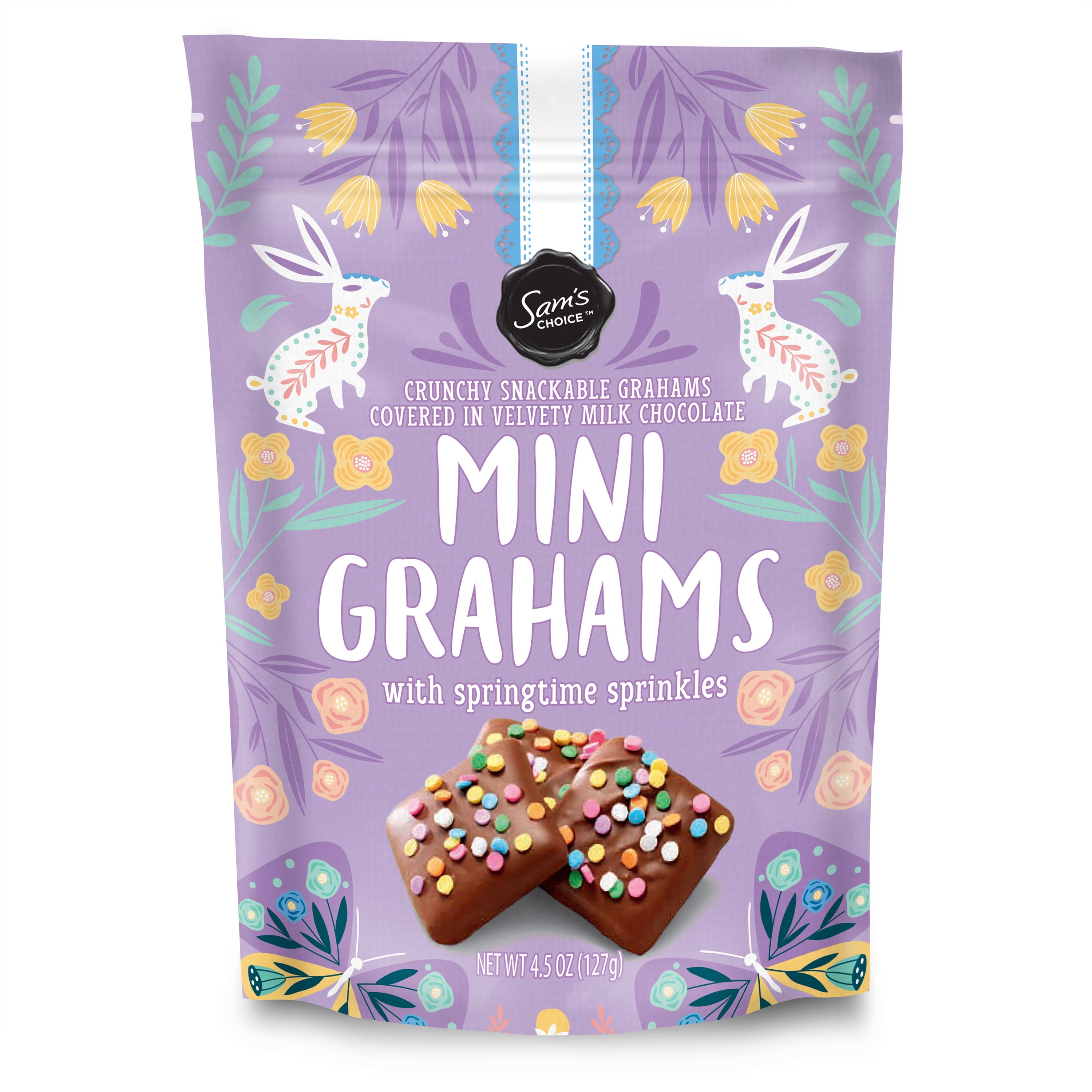 Sam's Choice Milk Chocolate Mini Grahams w/ Springtime Sprinkles, 4.5 ...