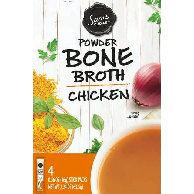 Sam's Choice Powder Bone Broth, Chicken, 4 Sticks - Walmart.com