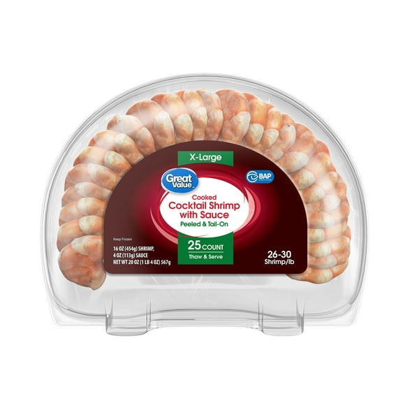 Cooked Shrimp in Seafood Meal Options - Walmart.com