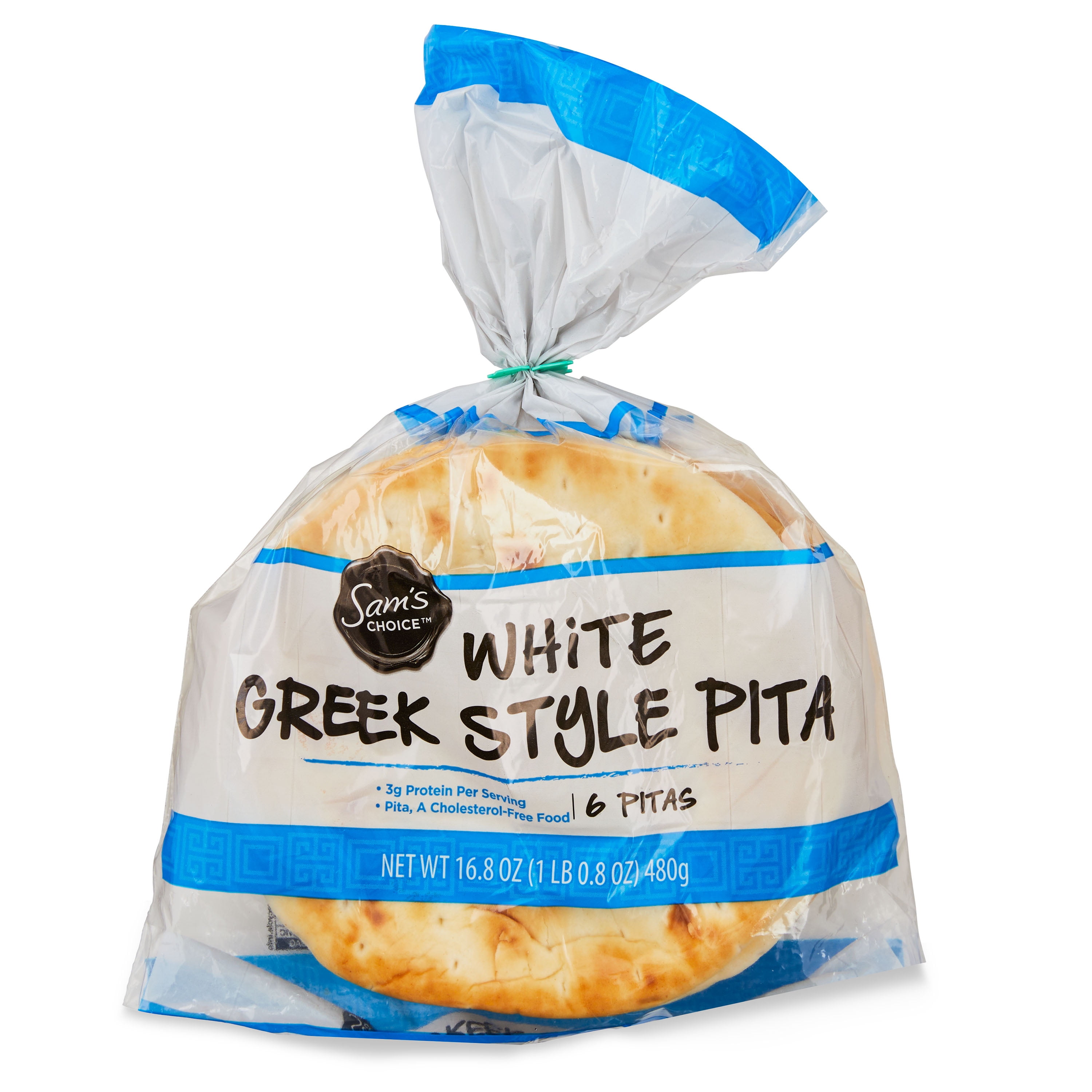 Sam's Choice White Greek Style Pita, 16.8 oz, 6 Count - Walmart.com