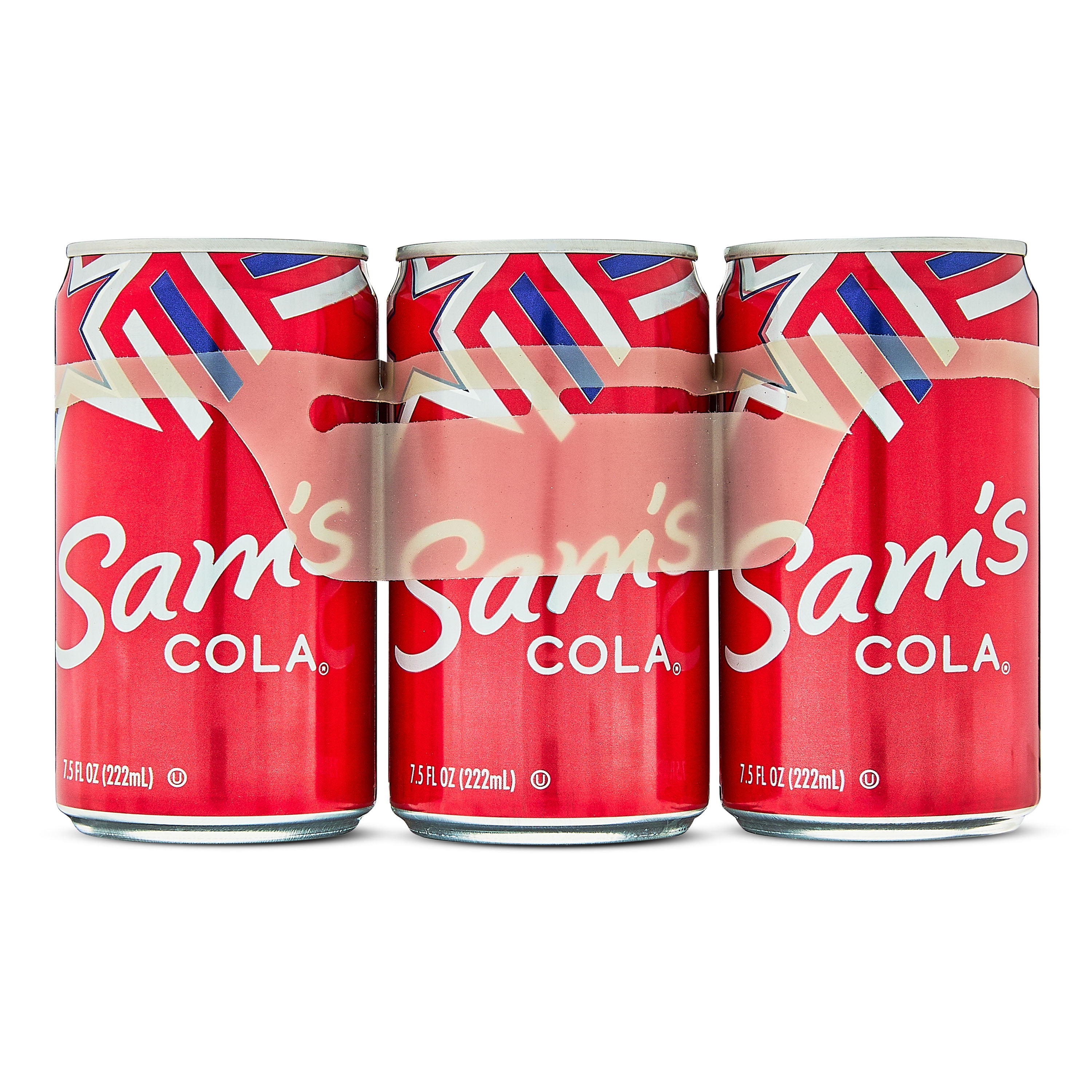 Great Value Sam's Cola, 7.5 fl oz, 6 Pack Cans, carbonated beverage ...