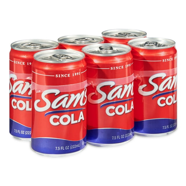 Sam's Cola, 7.5 fl oz, 6 Pack Cans - Walmart.com
