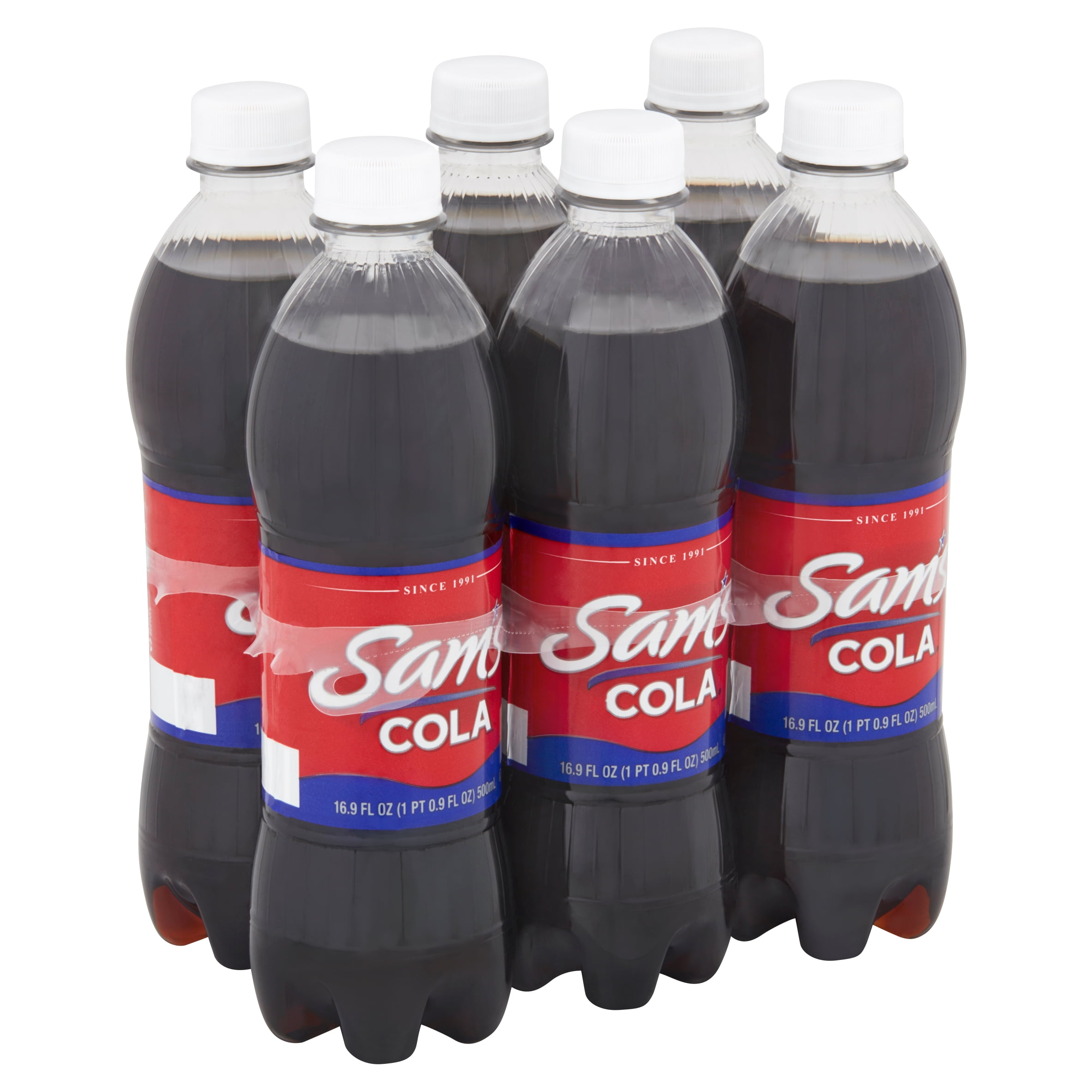 Sam's Cola Soda, 16.9 fl oz, 6 Count - Walmart.com