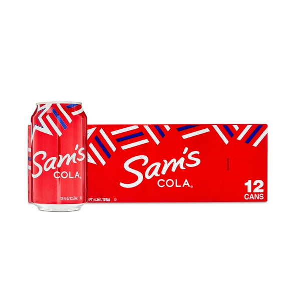 Sam's Choice Sam's Cola Soda Pop 12 fl oz Can Pack Refreshing Fizz ...