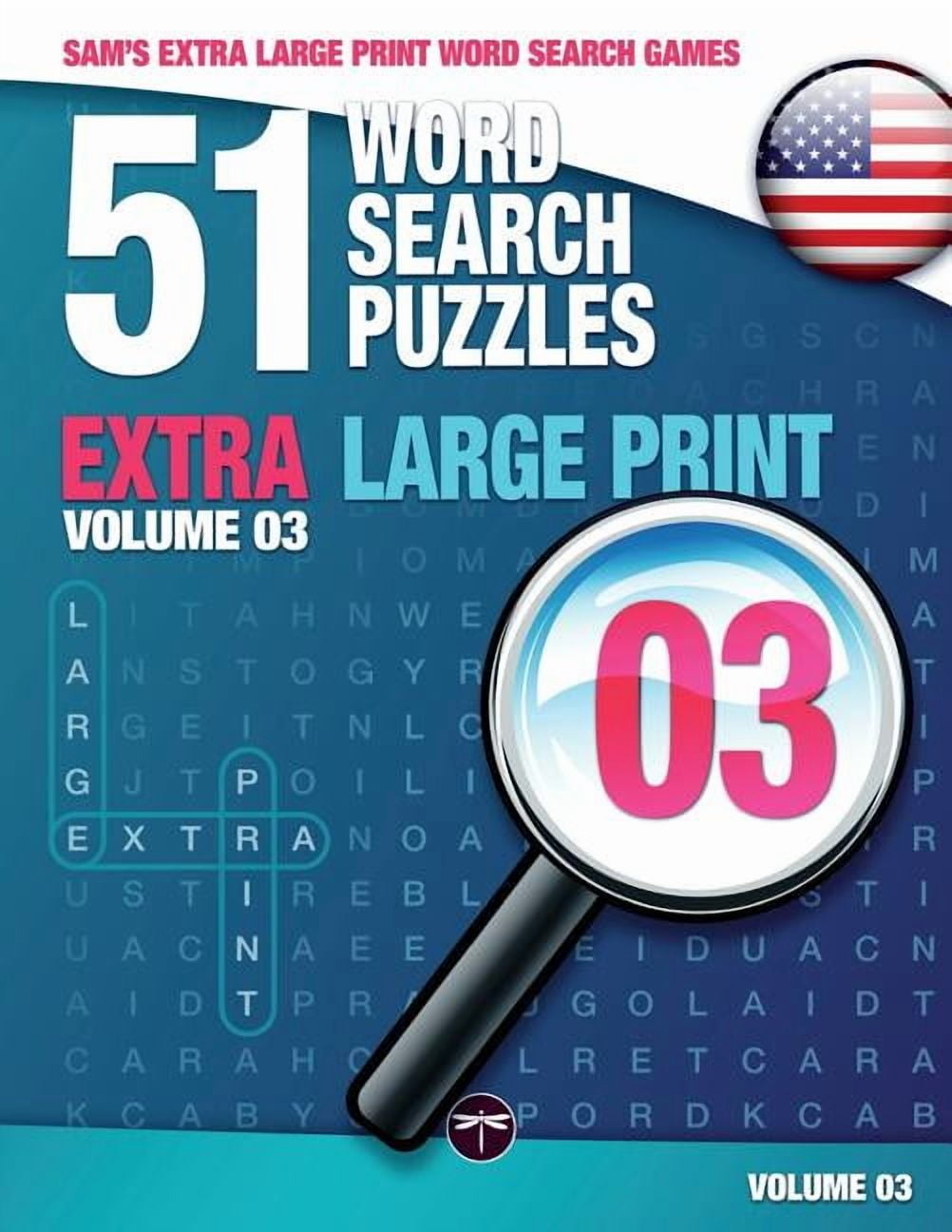 Sam's Extra Large-Print Word Search Game Sam's Extra Large-Print Word ...