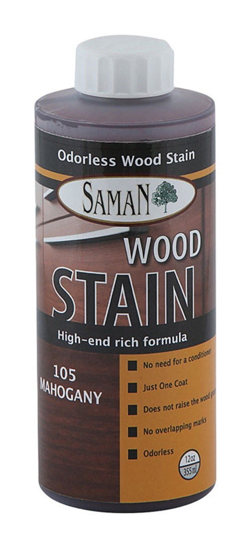 Saman 5950058 Indoor Semi-Transparent Mahogany Water-Based Wood Stain ...