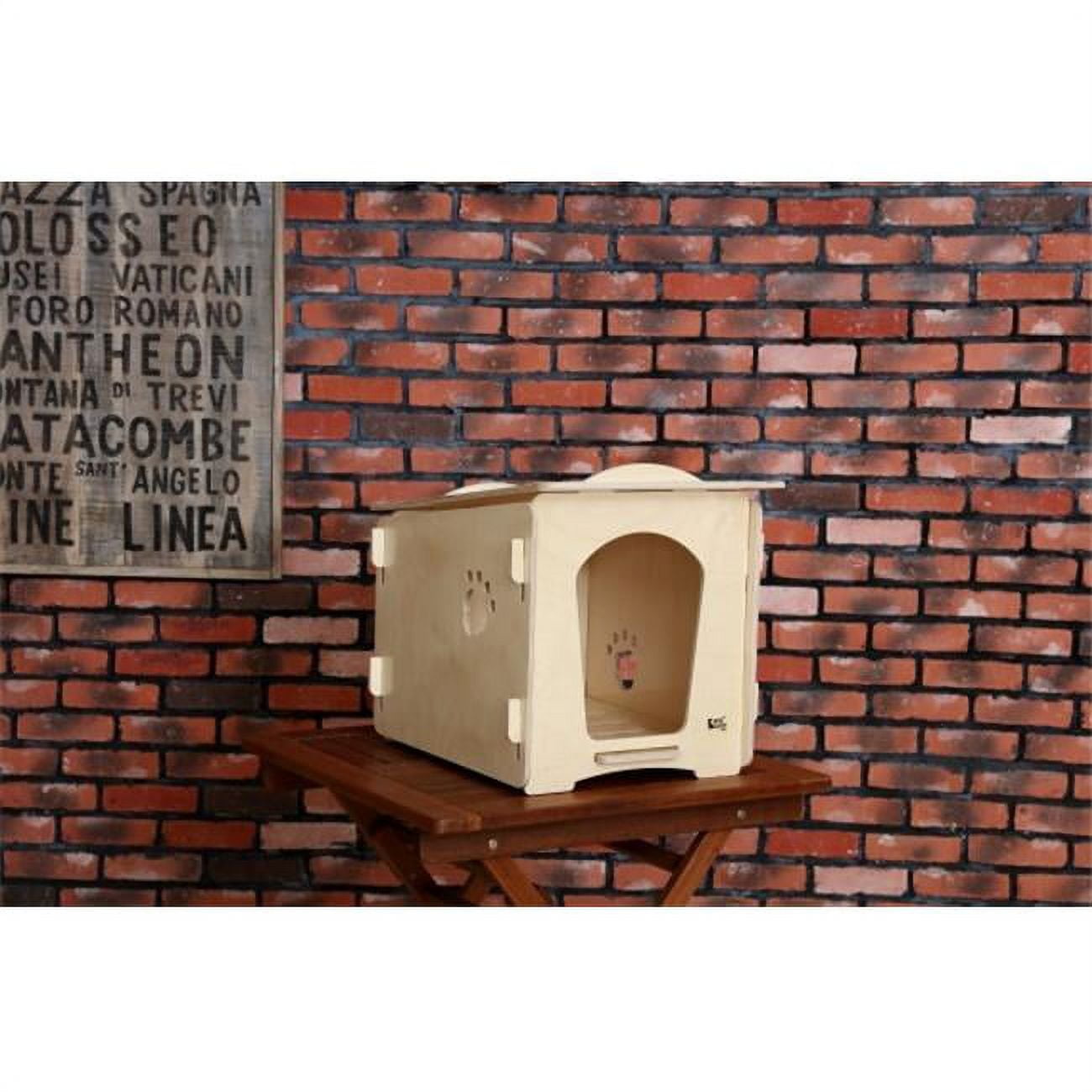 Saman procyon Mini Birch Plywood Pet House - Walmart.com