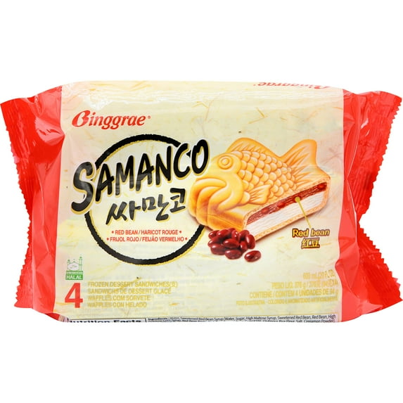 Samanco Red Bean Ice Cream Sandwich - Walmart.com