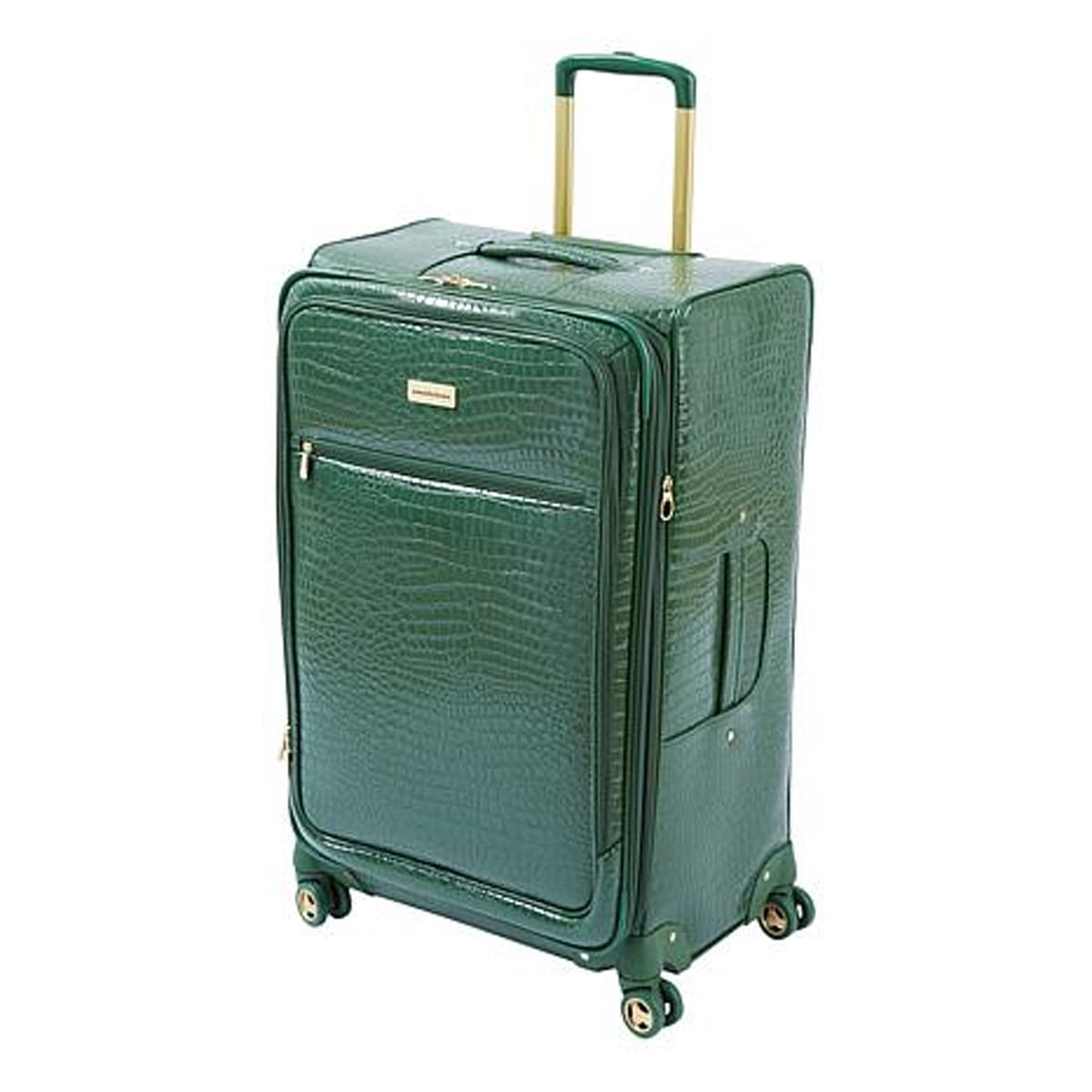 Samantha Brown Luggage Croco 26" Spinner Croco-Embossed PVC-Green ...