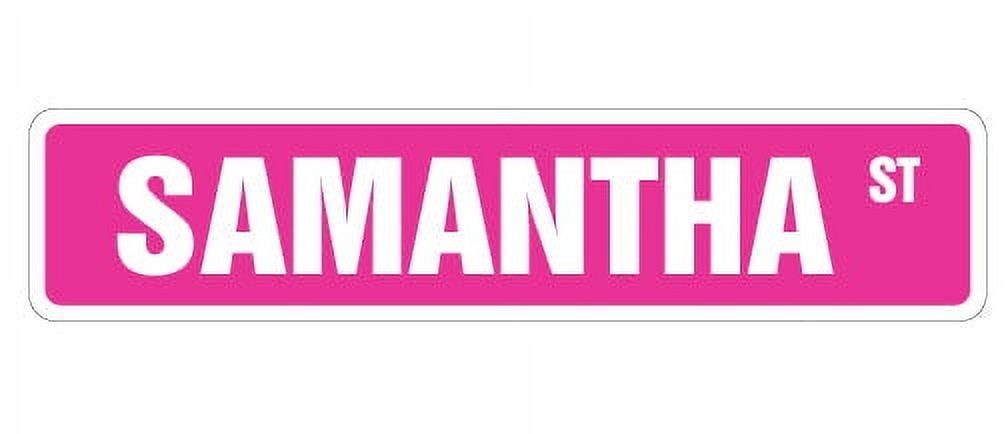 Samantha Street [3 Pack] of Vinyl Decal Stickers | Indoor/Outdoor ...