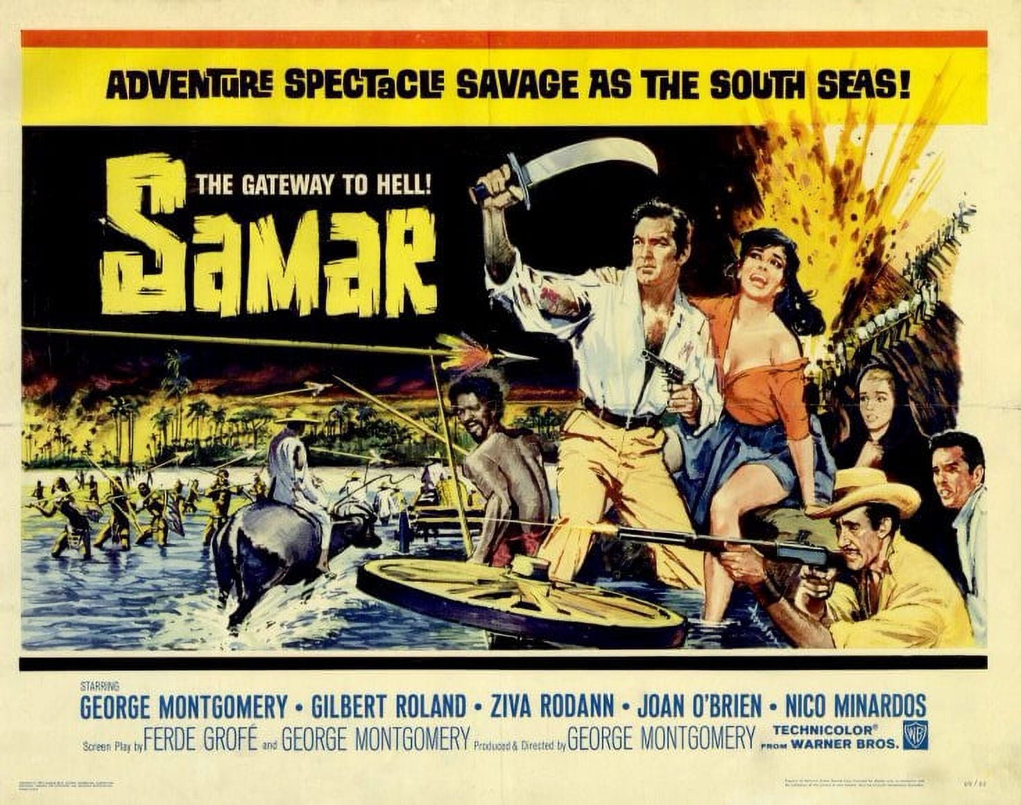 Samar - movie POSTER (Style A) (11" x 14") (1962) - Walmart.com