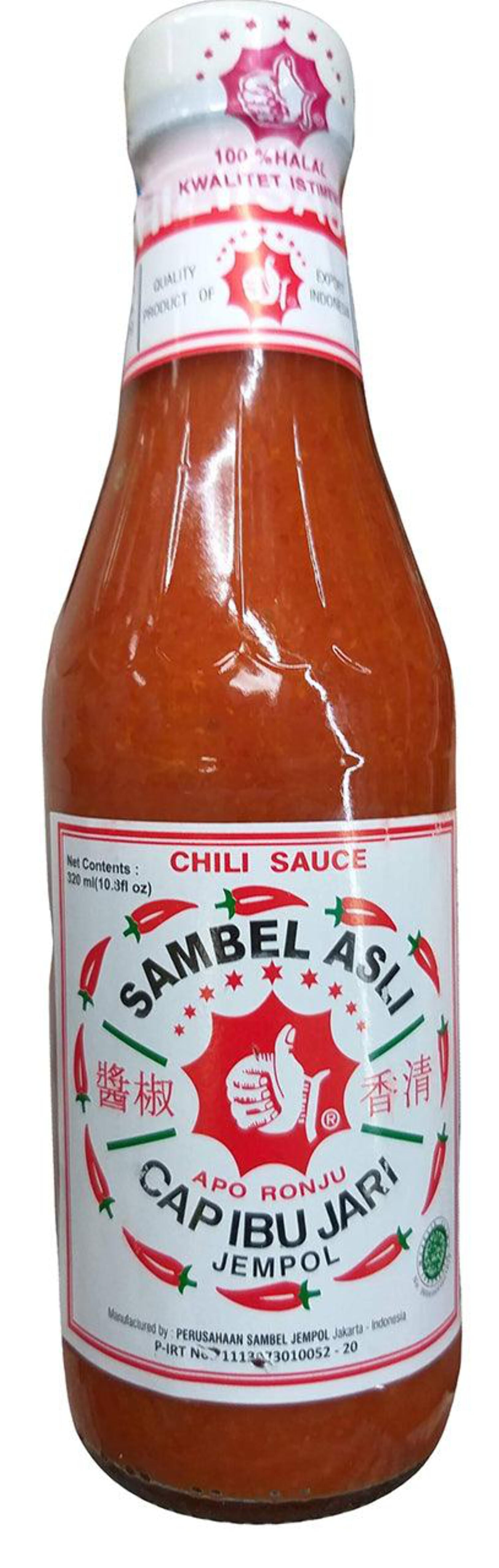 Sambal Asli Cap Ibu Jari Chili Sauce, 20.8 Ounces, 1 Bottle - Walmart.com