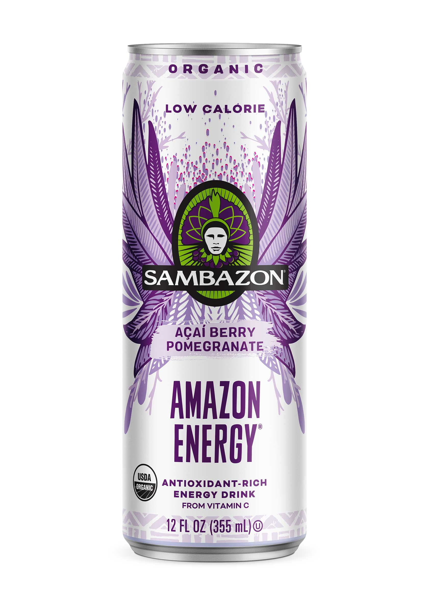 Sambazon Amazon Energy Low Calorie - Acai Berry - 12oz.(Pack of 12 ...