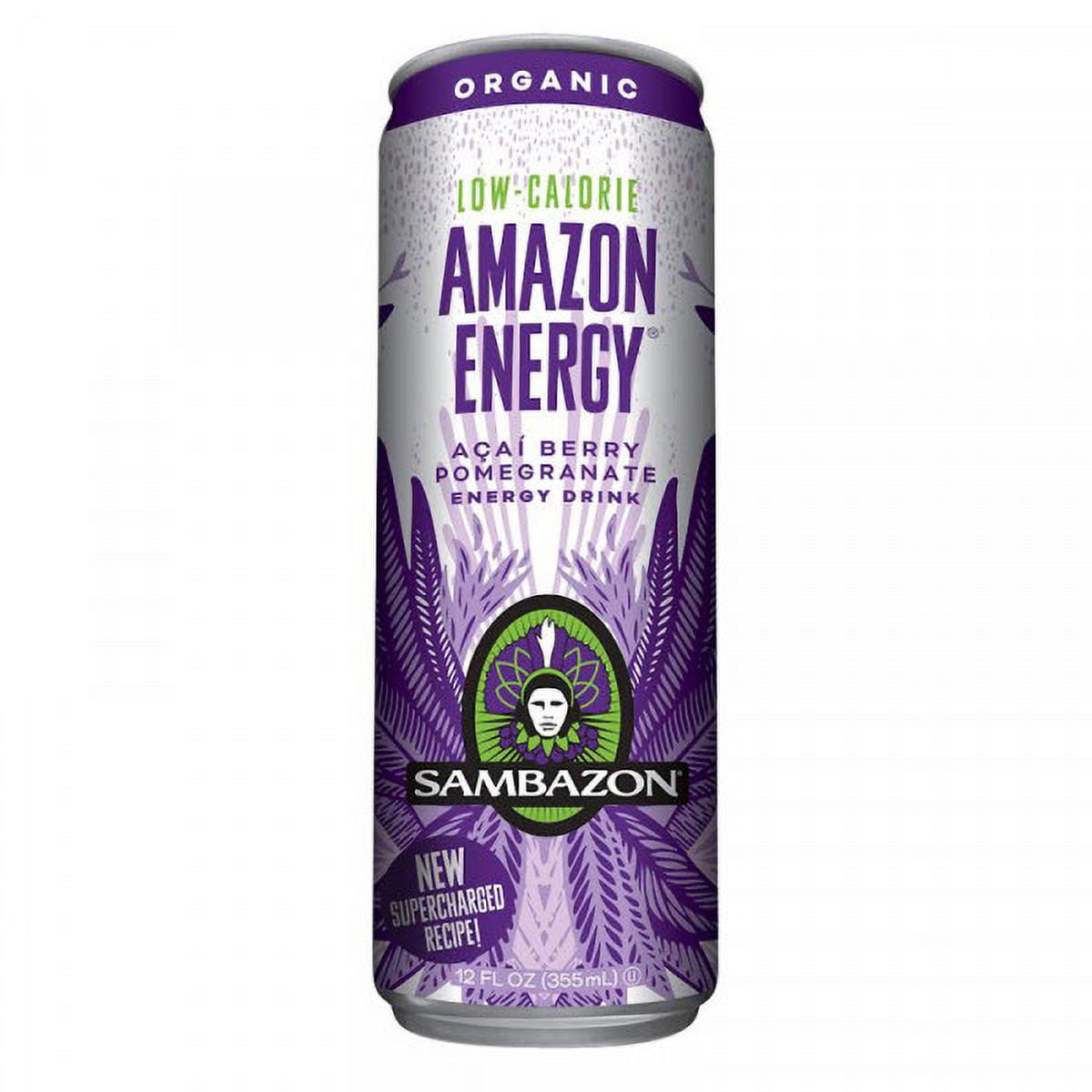 Sambazon Amazon Energy Low Calorie Acai Berry Pomegranate 12 Oz Can ...